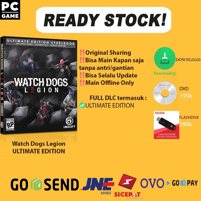 Jual Watch Dogs Legion ULTIMATE EDITION PC Original + DLC | Shopee ...