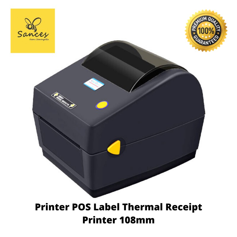 Jual Printer POS Label Thermal Receipt Printer 108mm Black | Shopee ...