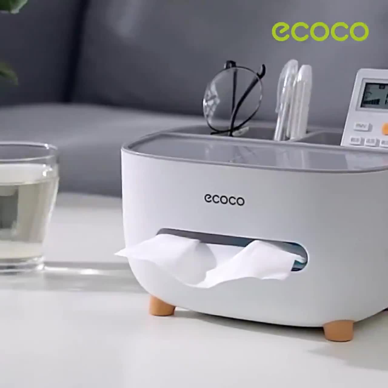 Jual Ecoco Desktop Tissue Box Anti Skid - Kotak Tempat tissue meja ...