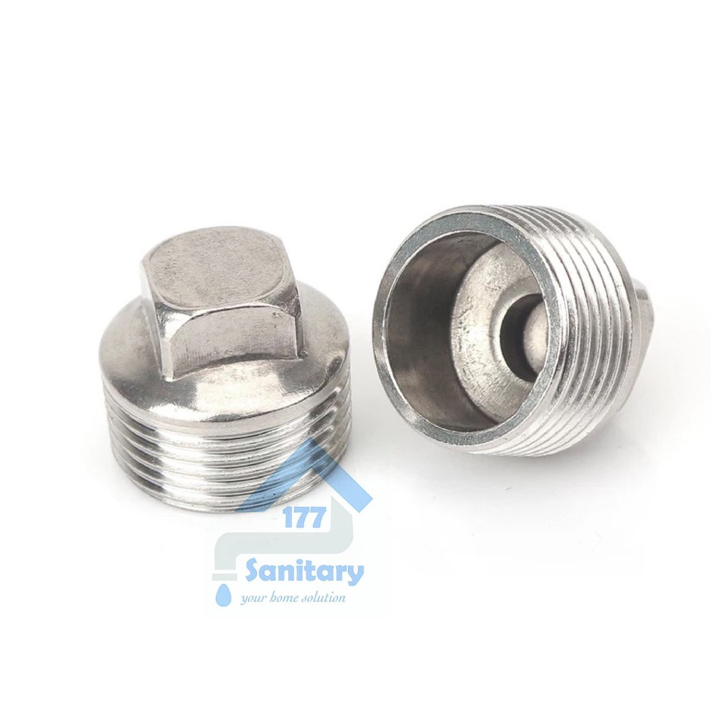 Jual Tutup Dop Stainless 1/2 Inch 3/4inci plug Drat LUAR - Penutup ...