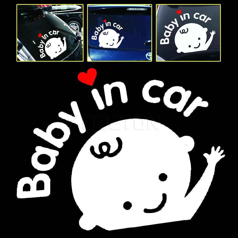 Jual stiker mobil Lucu Mobil Stiker Kartun Bayi Mobil Stiker Baby in ...