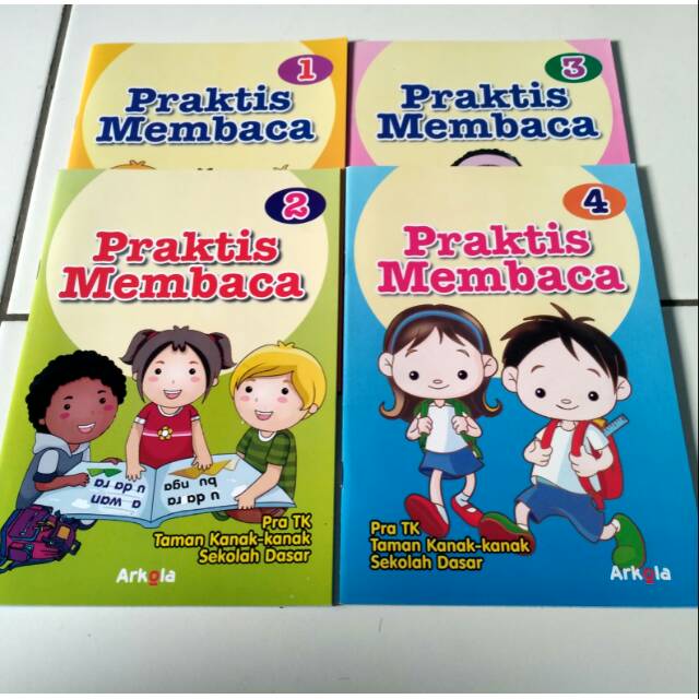 Jual Praktis membaca 1 - 4 untuk belajar membaca paud, tk, sd. | Shopee ...