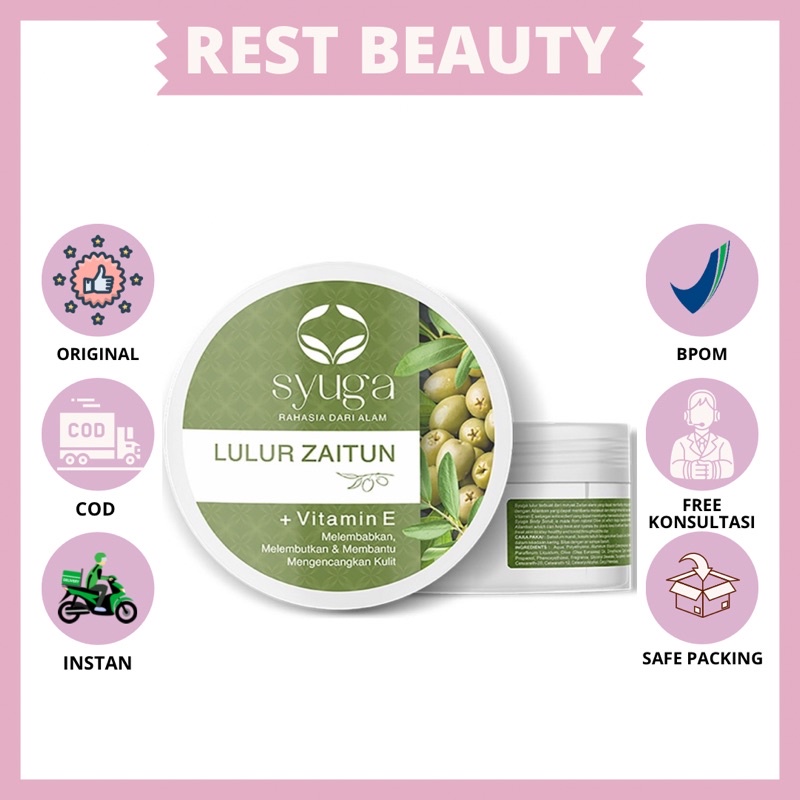 Jual SYUGA - SYUGA Lulur Scrub Zaitun Olive with Vitamin E 100mL ...