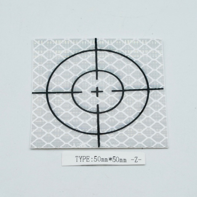 Jual Reflector 50x50mm 50 x 50 mm Sheet Silver - Survey Sticker Target ...