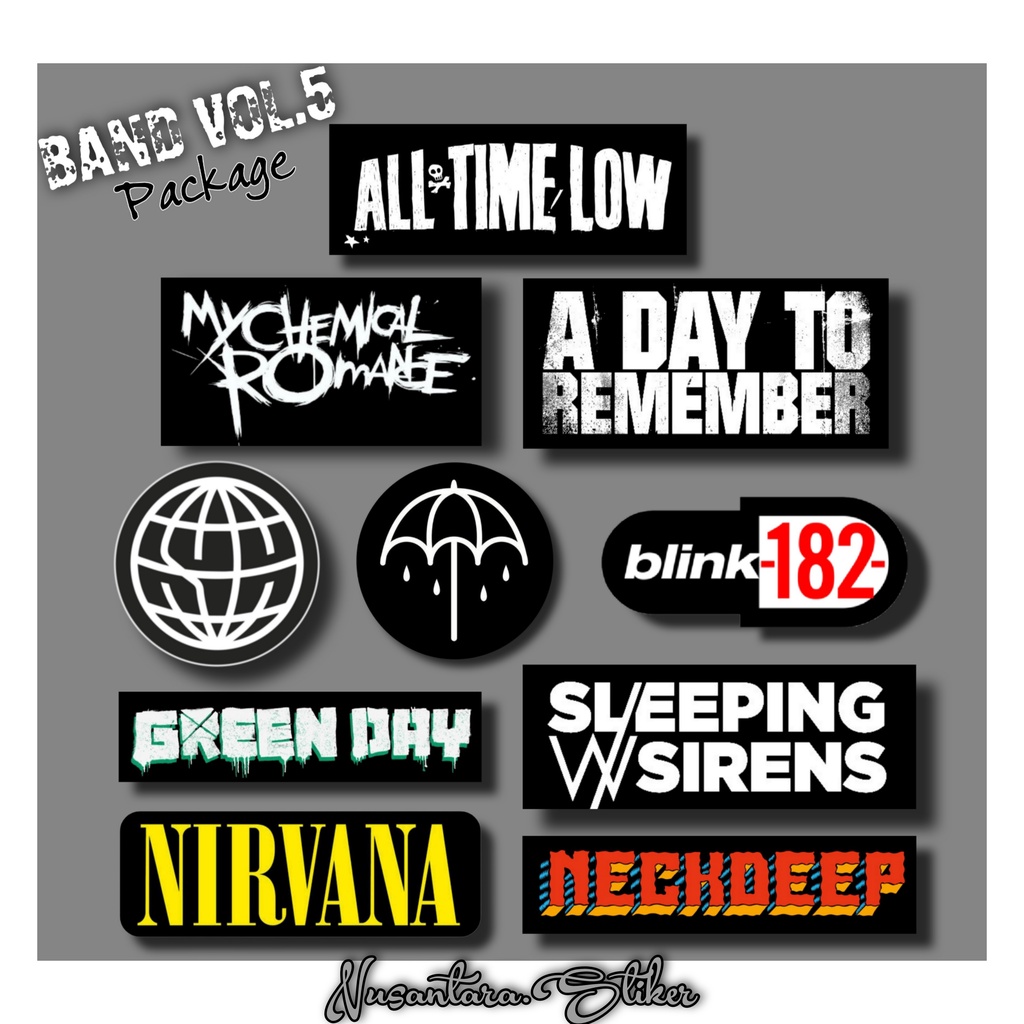 Jual STIKER BAND STIKER CASING HANDPHONE LAPTOP TUMBLER STIKER ...