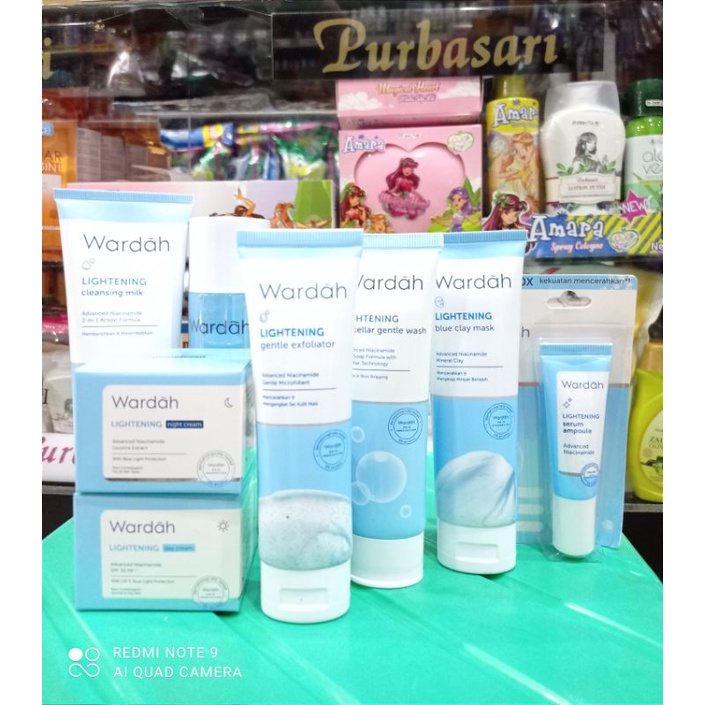 Jual Satu paket wardah lightening series isi 8pcs ,cream pot 30 gram ...