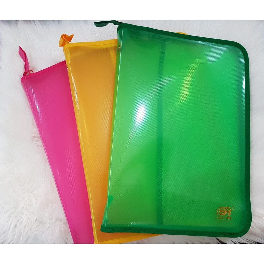 Jual [PCS] MAP RESLETING ZIPPER BAG POP1 1699 COLOR / TRANSPARAN ...