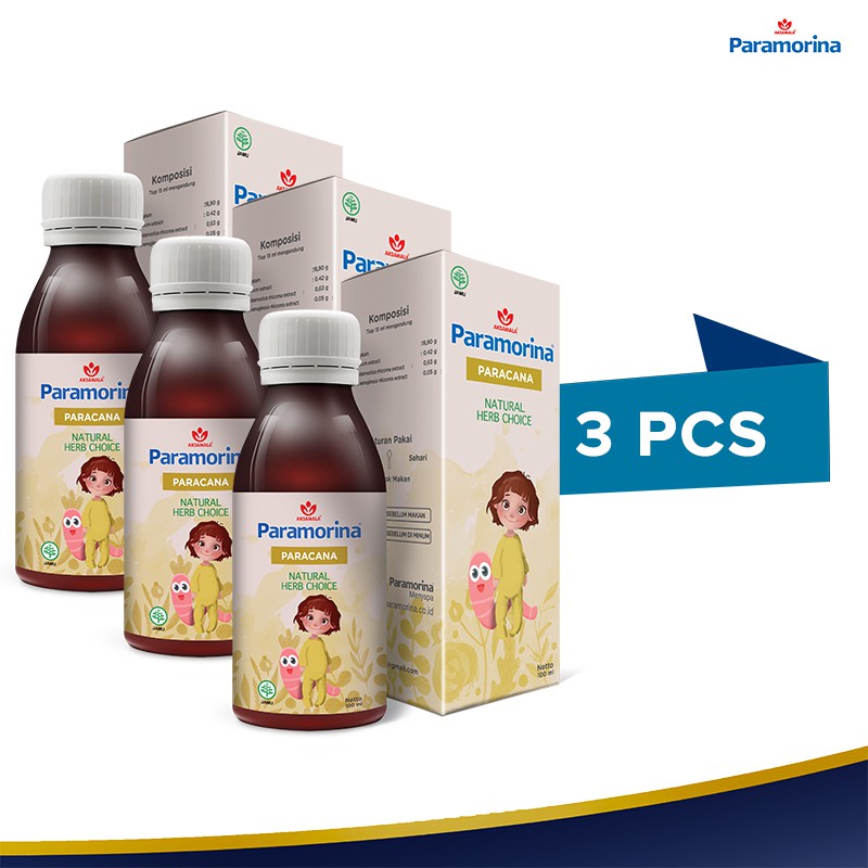 Jual Paramorina Paracana 100ml - Solusi Tambah Berat Badan Anak - 3Pcs ...