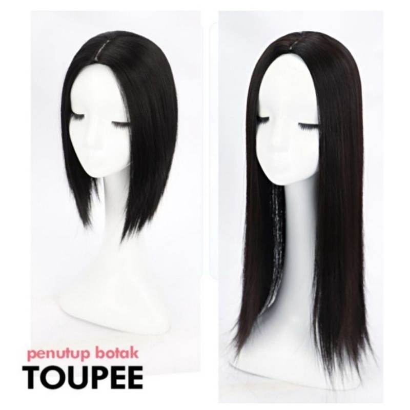 Jual TOM WIG TOUPEE PENAMBAH VOLUME RAMBUT PENUTUP BOTAK 35CM, 55CM ...