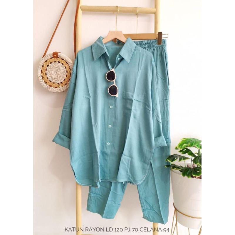 Jual DAILY SET RAYON OVERSIZE | ONE SET RAYON JUMBO XXXL | SETELAN ...