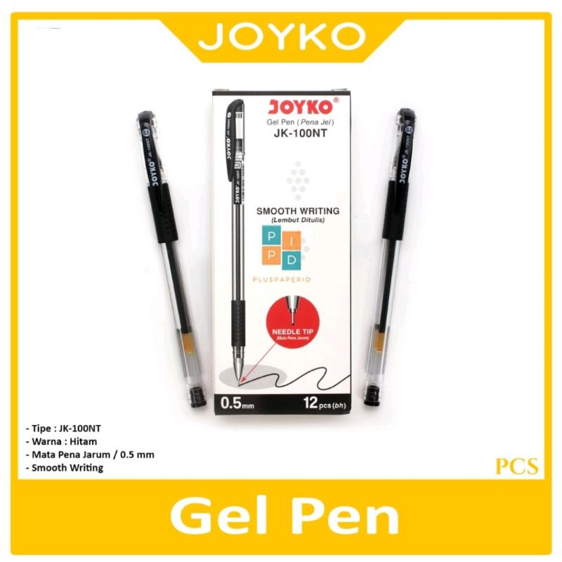 Jual Balpoint Joyco Gel Isi 3 Pcs Black | Shopee Indonesia