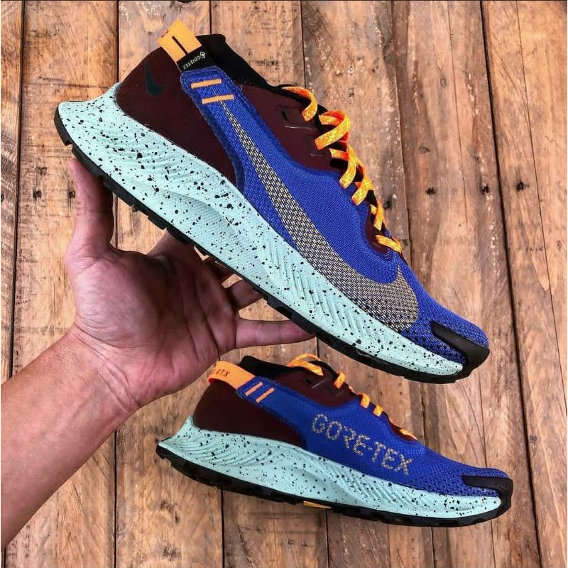 Jual Sepatu Nike Pegasus Trail 2 GORE-TEX Blue Buat Cowok | Shopee ...