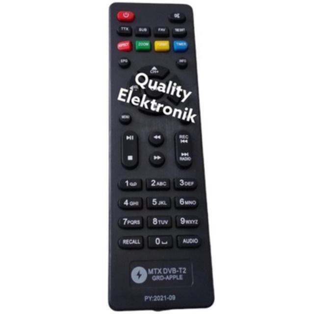Jual REMOTE SET TOP BOX UNTUK MERK MATRIX APPLE DVB T2 | Shopee Indonesia