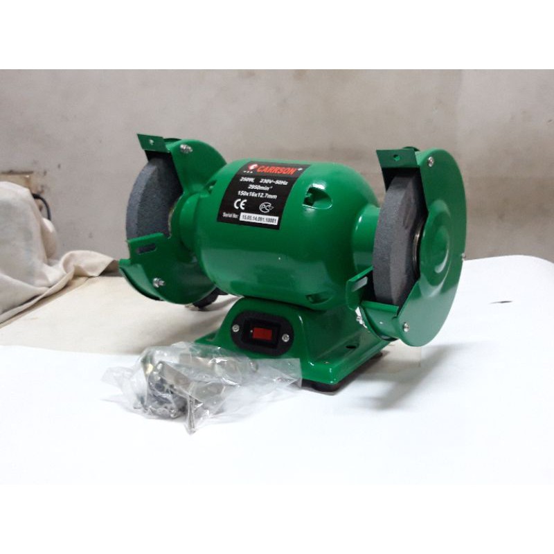 Jual Mesin gerinda duduk/bench grinder 6" Carrson | Shopee Indonesia
