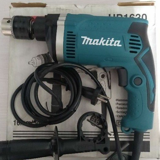 Jual Mesin Bor Tangan Makita HP1630 Besi Beton Kayu 16mm (5/8") | Shopee Indonesia