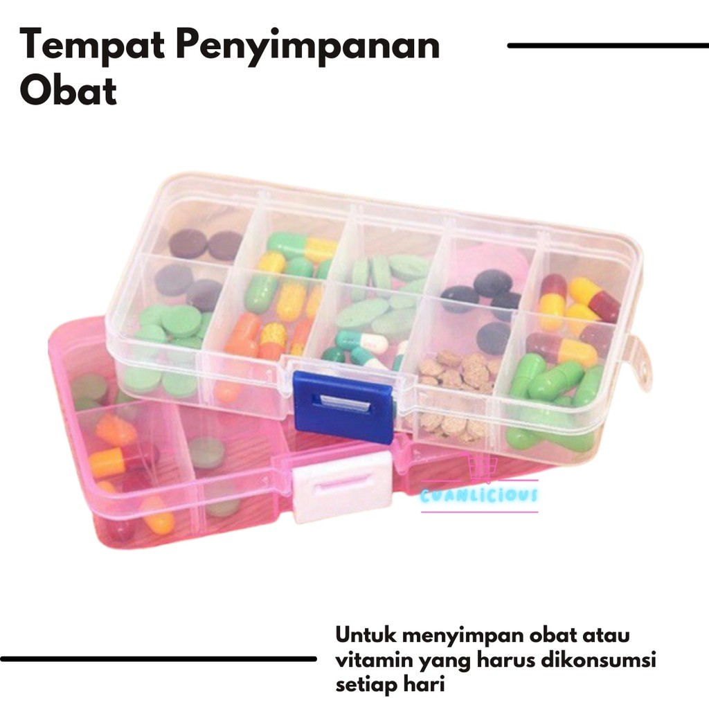 Jual Kotak Obat / Tempat Penyimpanan Obat Pil Tablet / Storage Box ...