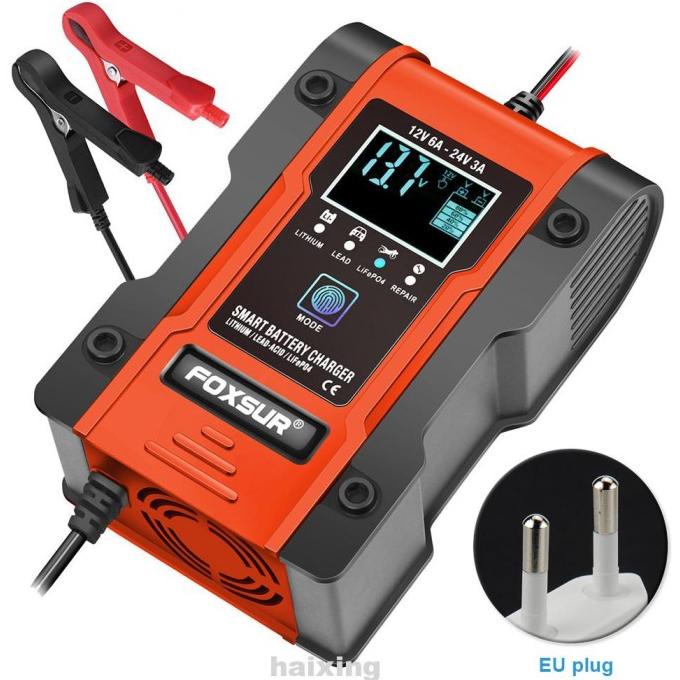 Jual Baru Adaptor Charger Aki Motor 12V 24V 7 Tahap Dengan Layar Lcd ...