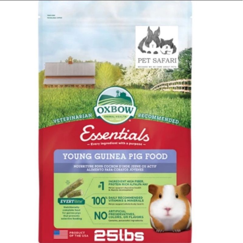 Jual Makanan Marmut Muda Oxbow Essentials Young Guinea Pig Food 25lbs ...