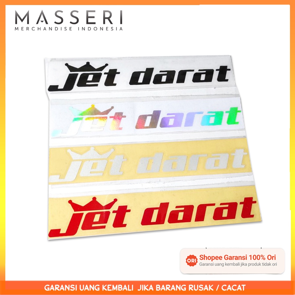 Jual Masseri - Stiker JET DARAT Sticker motor dan mobil juga Helm bahan ...