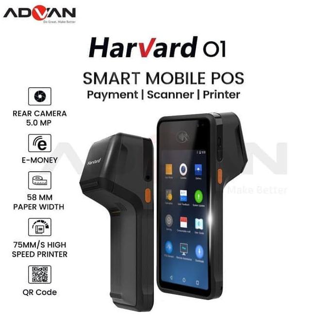 Jual MESIN KASIR ANDROID POS ADVAN HARVARD THERMAL PRINTER 58MM 4G WITH ...