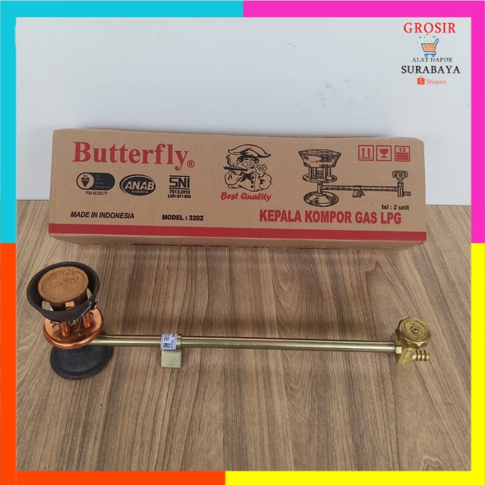 Jual KOMPOR GAS BUTTERFLY 3202 / kompor joss mawar tekanan tinggi ...
