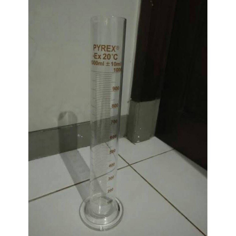 Jual Gelas Ukur 1000 ml Measuring Cylinder 1000 ml Pyrex | Shopee Indonesia