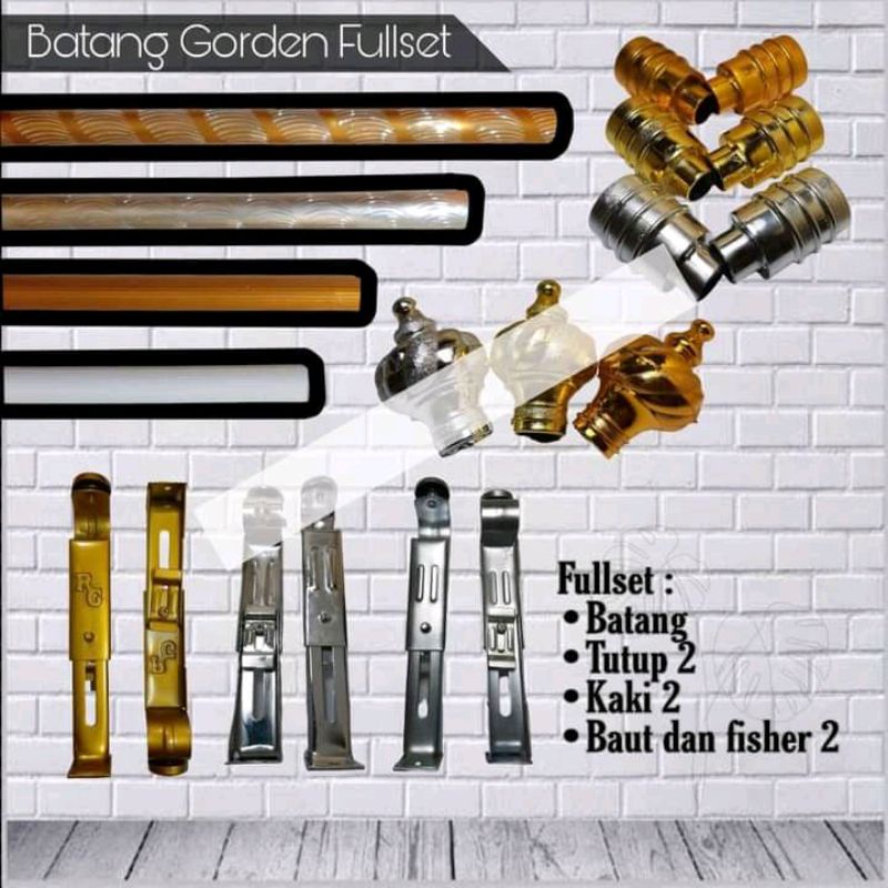 Jual batang gordeng full set/rolet gorden /besi gorden | Shopee Indonesia