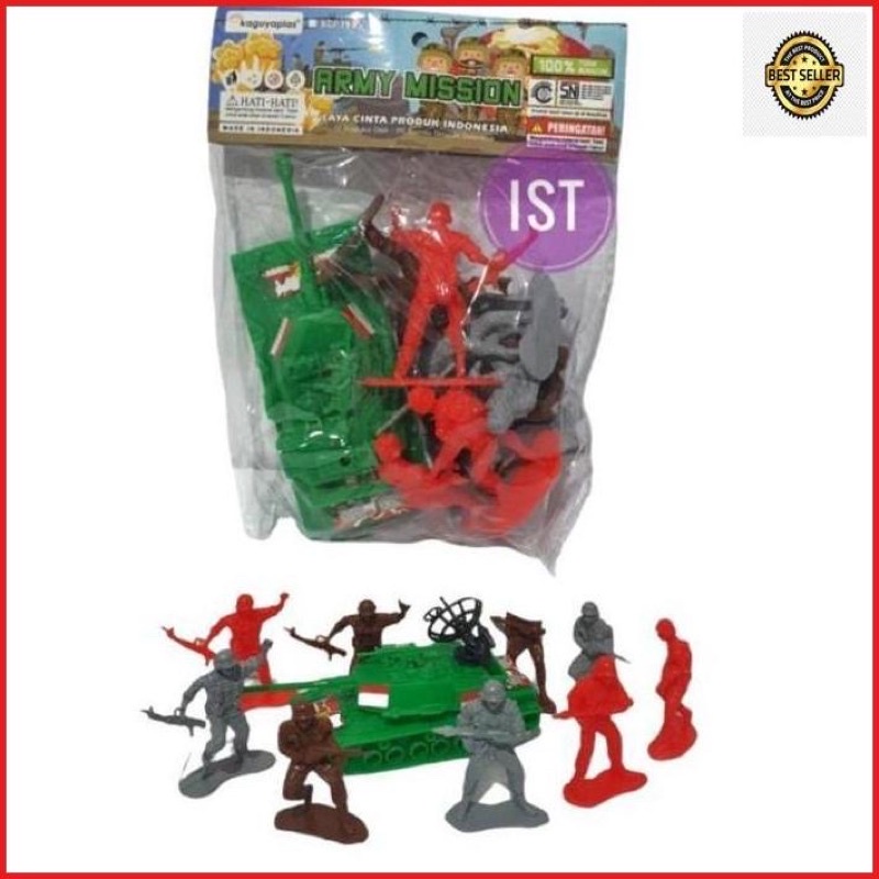 Jual mainan miniatur tentara kecil tank army mission set | Shopee Indonesia