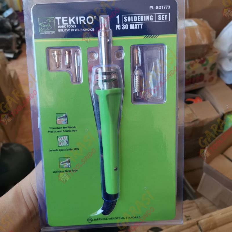 Jual solder set TEKIRO 30 watt 3 in1 solder multifungsi soldering iron ...