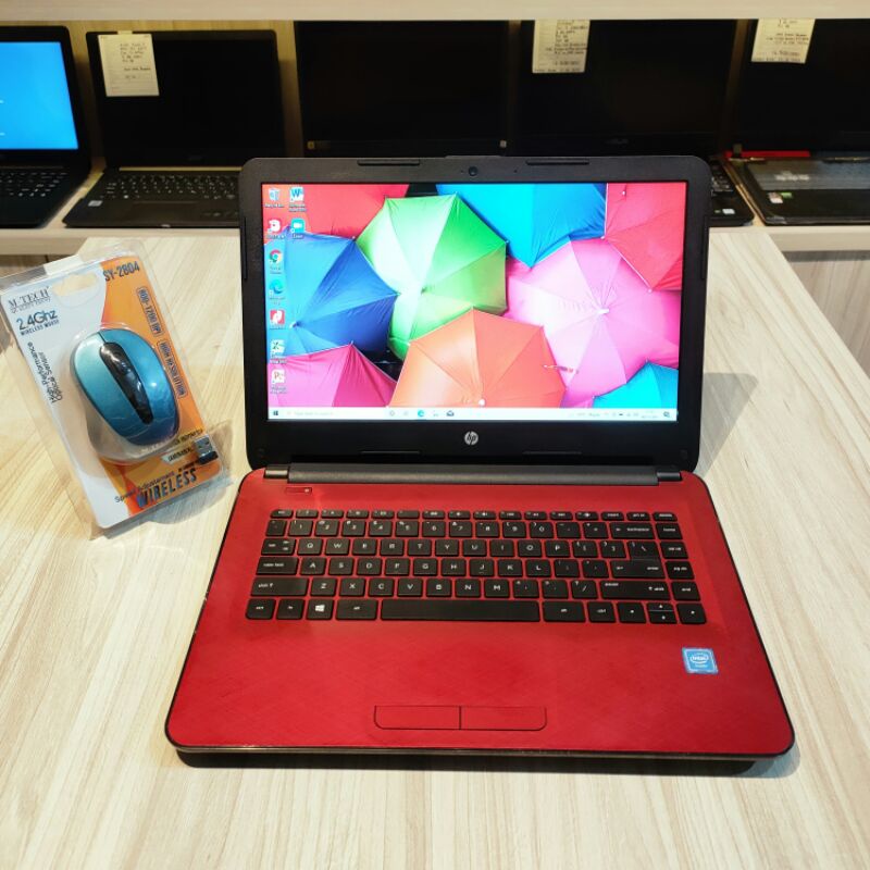 Jual Laptop HP 14-ac003TU - Merah (Celeron N3050) Ram 4gb Hdd 500gb VGA ...