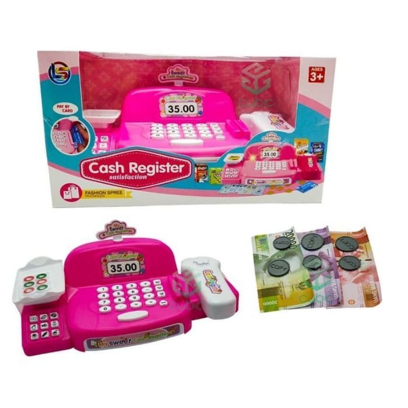 Jual MAINAN CASH REGISTER ATAU KASIR KASIRAN MEDIUM BISA NYALA BATERAI ...