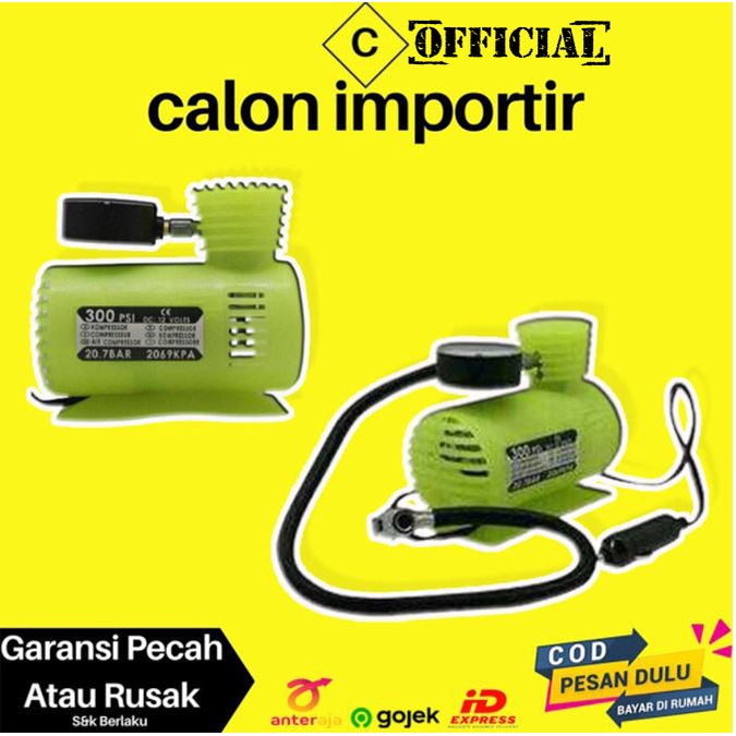Jual Kompresor Angin Listrik Pompa Ban Mobil Motor Portable Murah Air ...