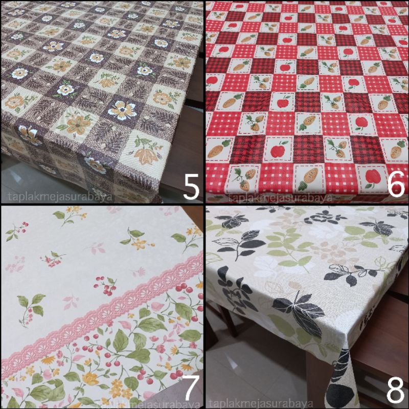 Jual Taplak Meja Makan Plastik Meteran Anti Air Waterproof Shabby Chic ...