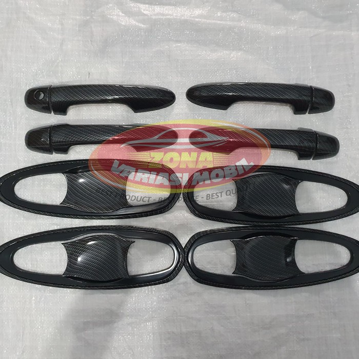 Jual Paket Cover Handle + Outer Handle All New Innova Reborn 2016 2017 Carbon Karbon Hitam (B ...