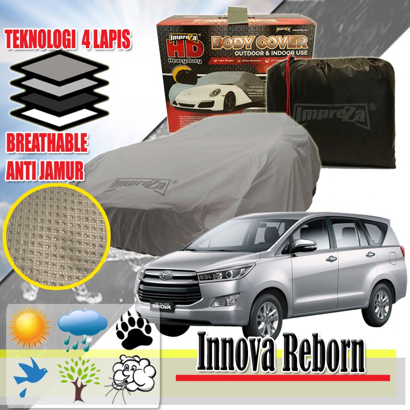 Jual Cover Mobil Outdoor Toyota Innova Reborn IMPREZA HD - PREMIUM 4 ...
