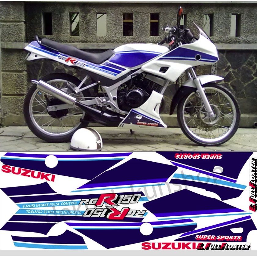 Jual Stiker Striping Suzuki RGR Sprinter Putih Printing Laminasi ...