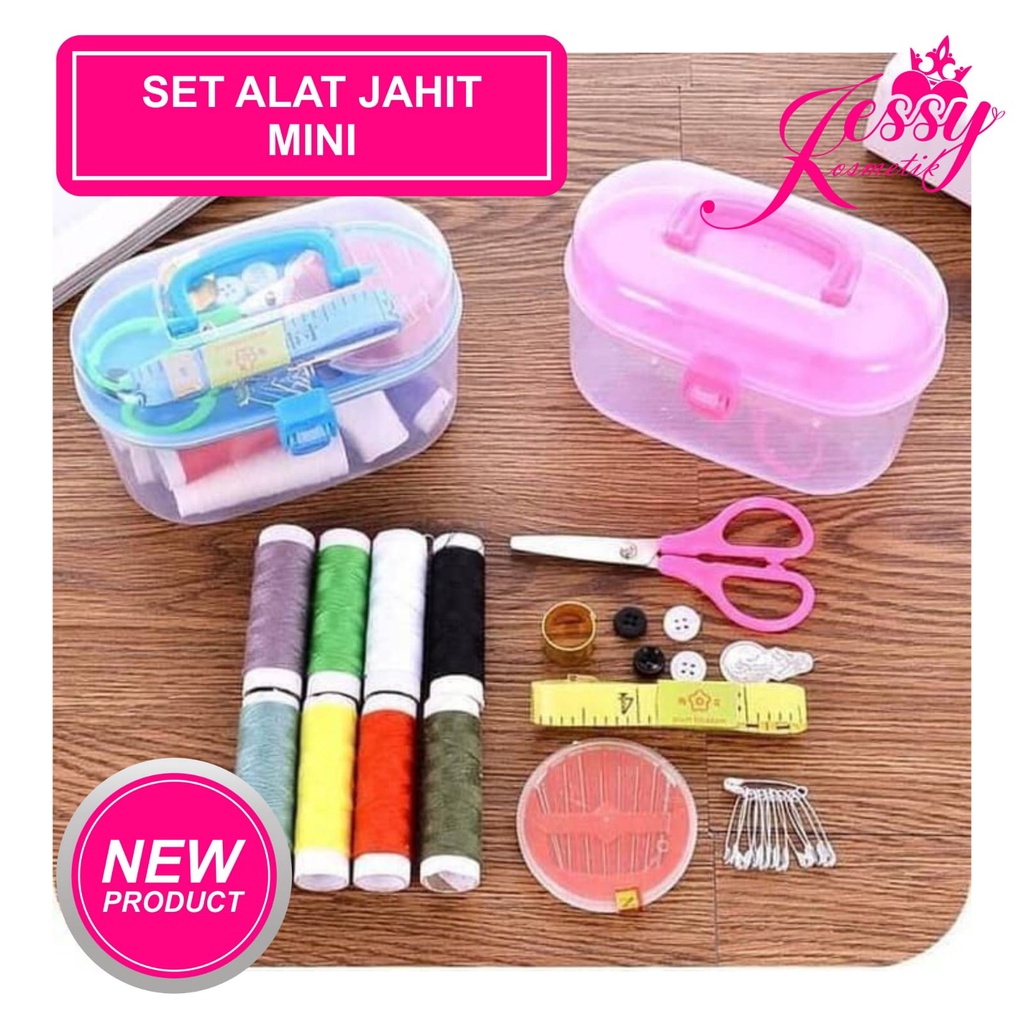 Jual [200gr] SET ALAT JAHIT KECIL / SEWING BOX TOOLS / ALAT JAHIT ...
