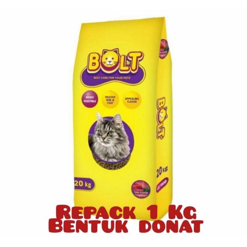Jual Bolt Tuna Donat Cat Food 800 Gr Repack Makanan Kucing Kitten Adult ...