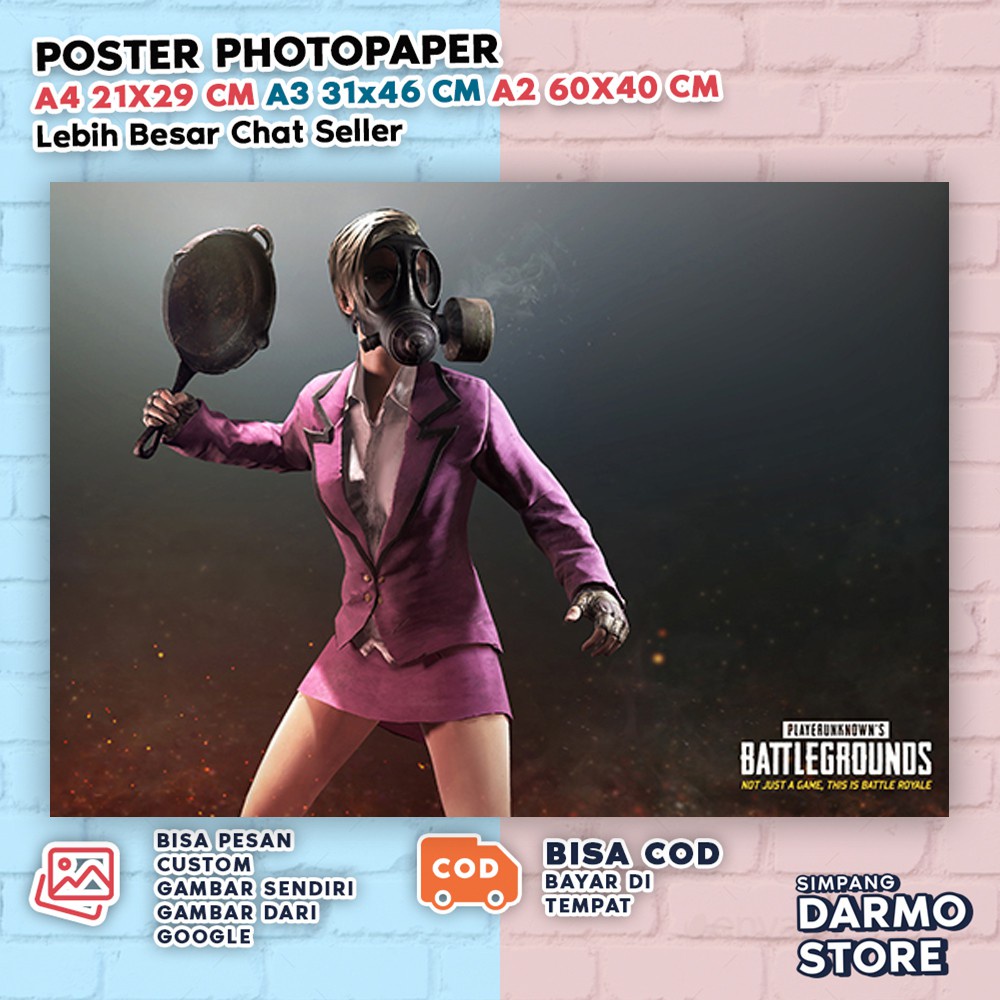 Jual Poster PUBG Game Hiasan Dinding Gaming Gamer Pabji Gem PC Android ...