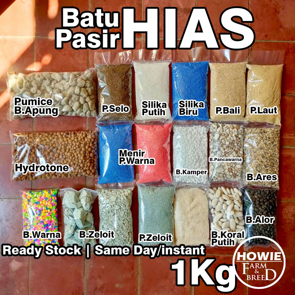 Jual Media Tanam Tambahan Batu Apung Alor Koral Pancawarna Warna Pasir ...