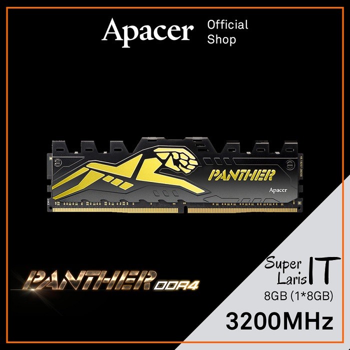 Jual Memory Ram Apacer Panther 8GB DDR4 3200Mhz PC25600 LongDimm ...
