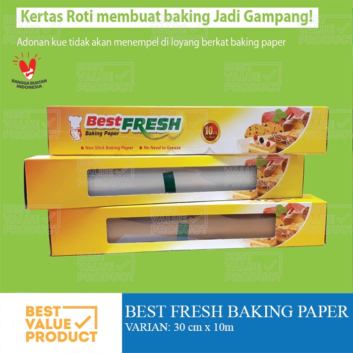 Jual Baking Paper Best Fresh / Kertas Baking 30cmx10m | Shopee Indonesia