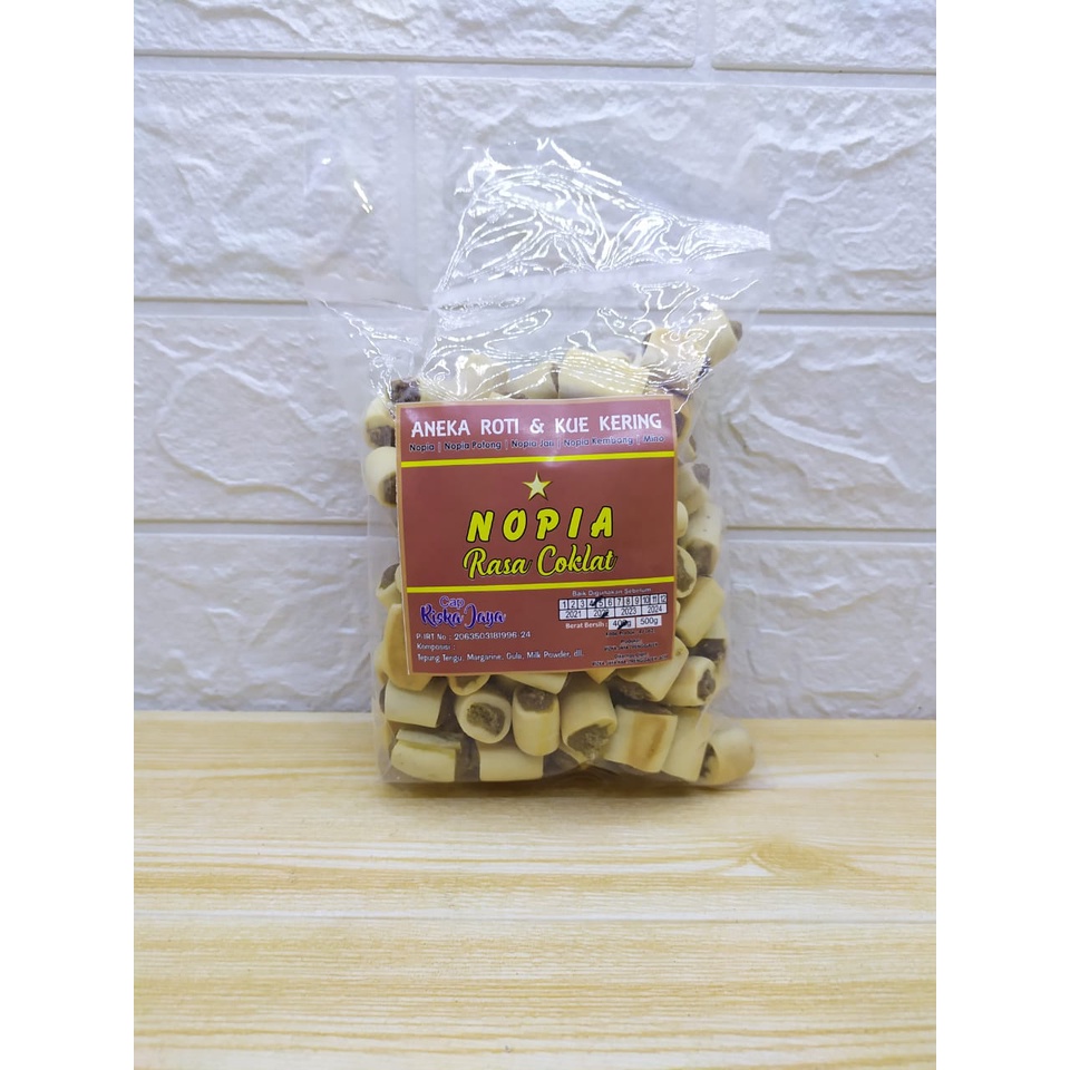 Jual Kotakoi_mart Kue kering Nopia potong nopia mino manis rasa coklat ...