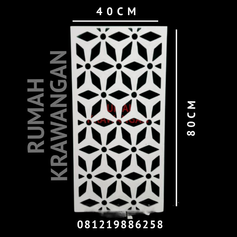 Jual KRAWANGAN PVC BOARD / ORNAMEN PVC BOARD 40CM X 80CM TEBAL 5MM | Shopee Indonesia