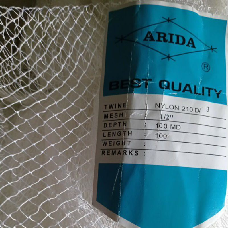 Jual Jaring Bahan anco ½ inchi d3 nilon Jaring Bahan Jala Jaring Arida ...