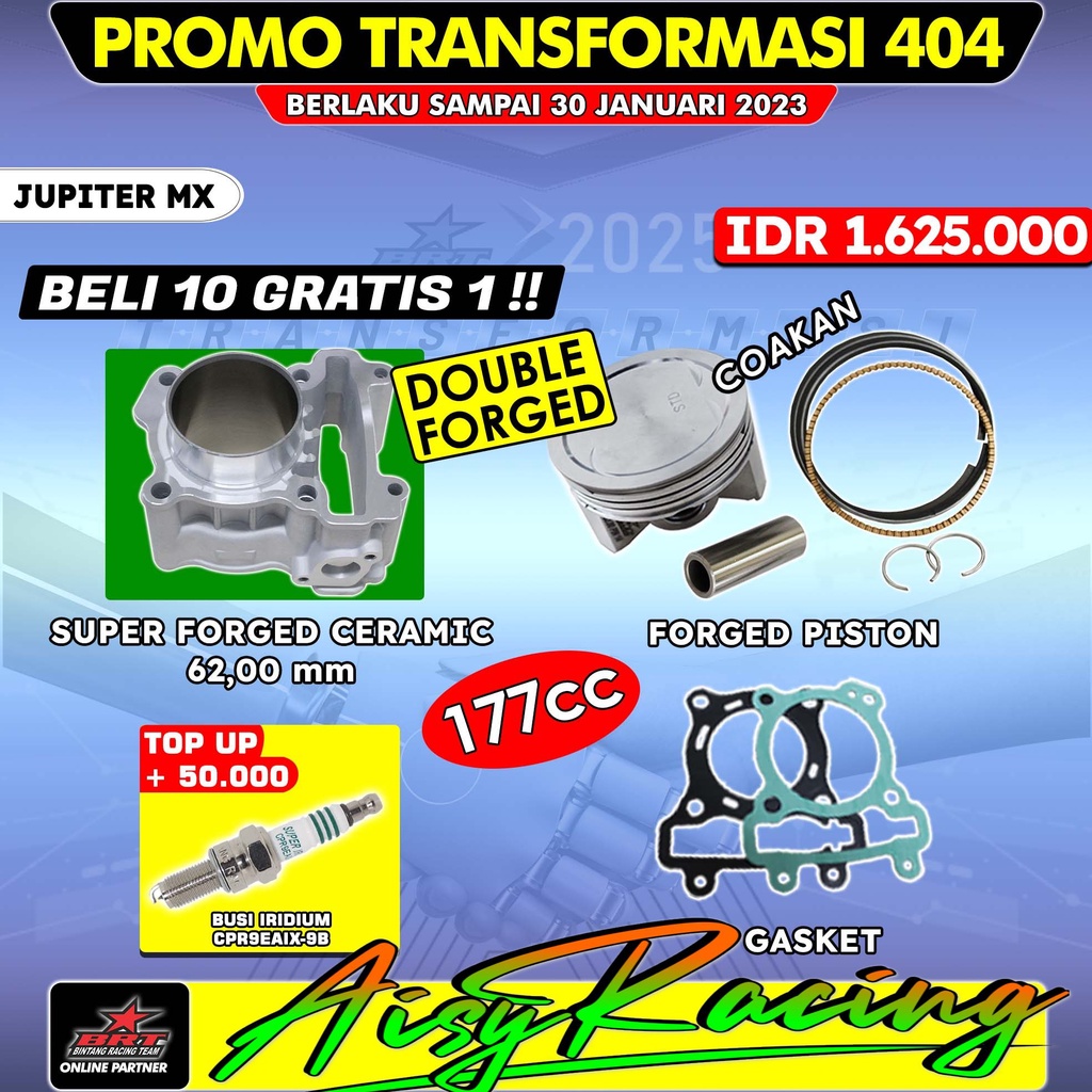 Jual Paket Bore Up Blok Ceramic 62mm & 57mm BRT Yamaha Vixion / MX King ...