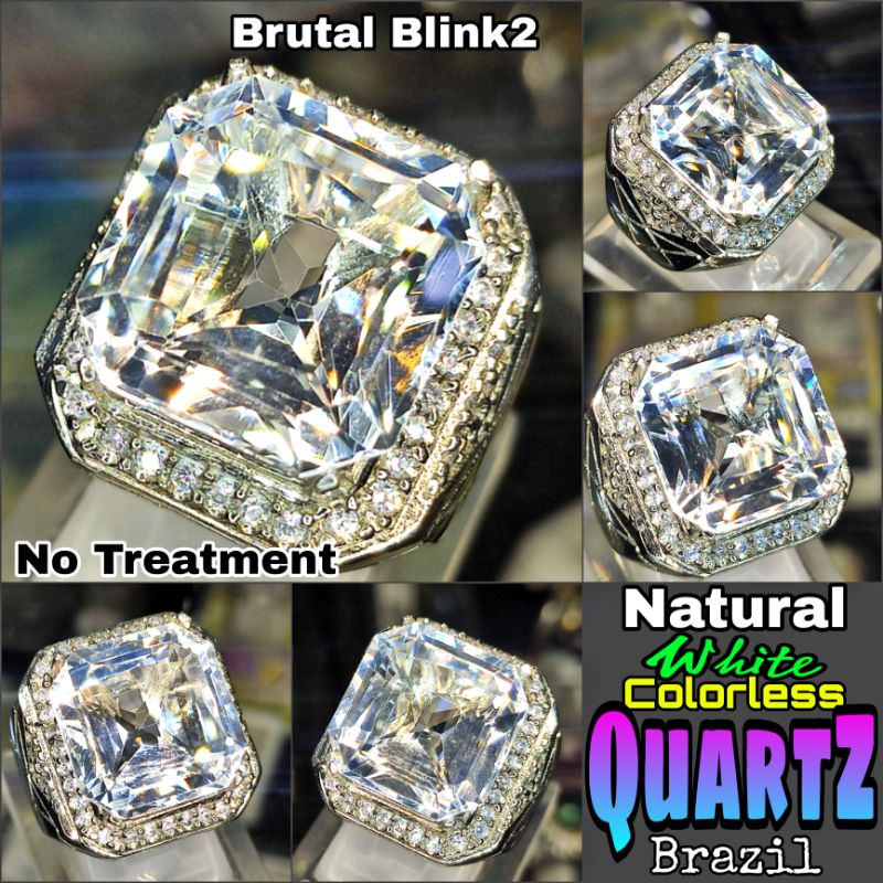 Jual NATURAL COLORLESS WHITE QUARTZ BRAZIL SERTIFIKAT BATU KECUBUNG AIR ...