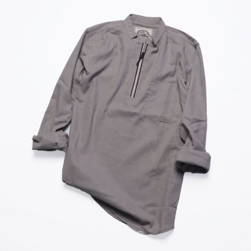 Jual kemko zipper (kemeja koko polos) | Shopee Indonesia