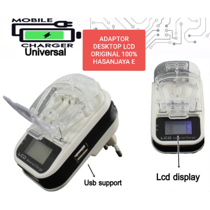 Jual J76 ori 100% usb adaptor desktop casan kodok charger baterai lcd ...