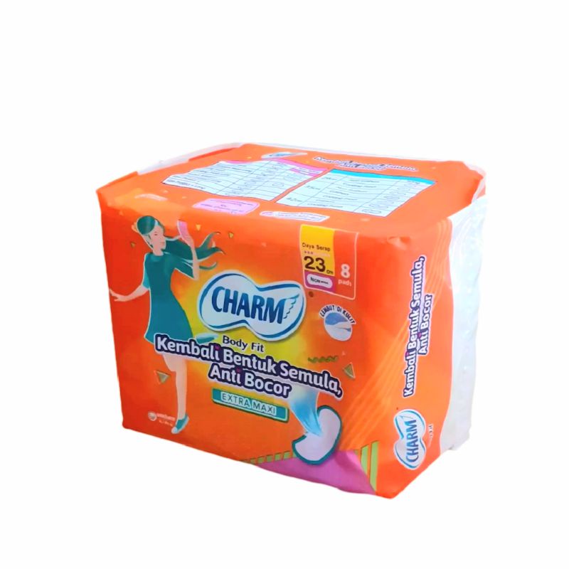 Jual CHARM Body Fit Extra maxi 8 Pads | Shopee Indonesia